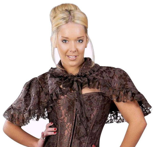 Amy Lace Wedding Bolero Shrug - Burleska - Dark Fashion Clothing