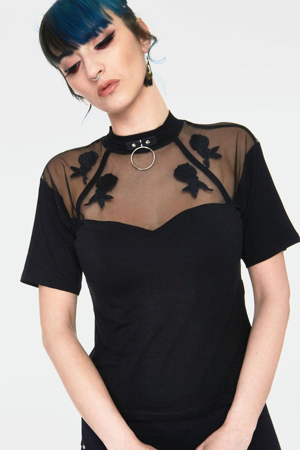 Rose Garden Top by Jawbreaker - Dark Fashion Clothing