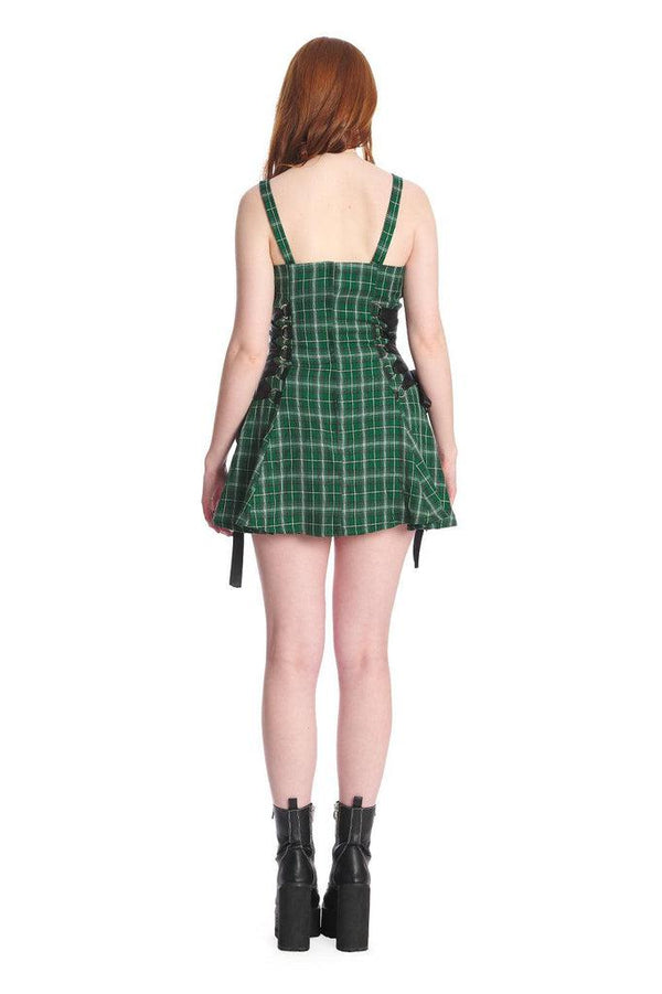 Banned Klondike Lace Up Dress - Dark Fashion Clothing