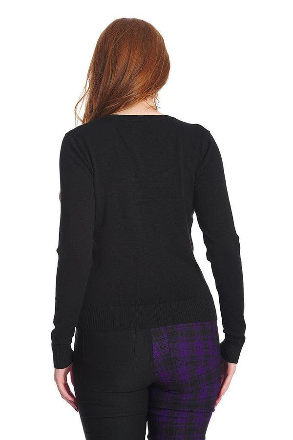 Banned Poison Rip Cardigan - Dark Fashion Clothing