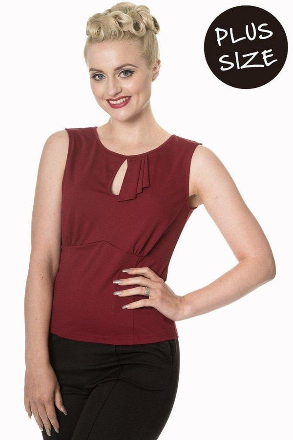 Banned Basic Instinct Plus Size Top - Dark Fashion Clothing