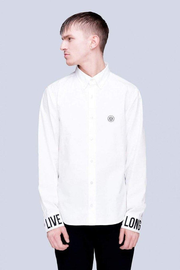 Live Long White Shirt by Long Clothing - Unisex - Dark Fashion Clothing